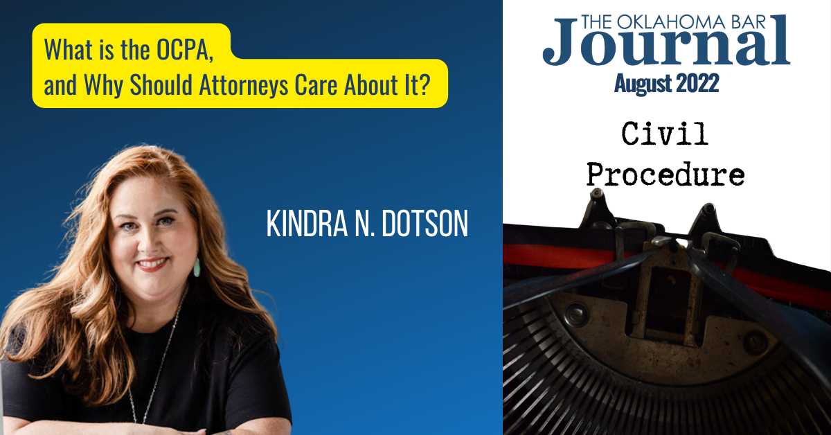 What is the OCPA, and Why Should Attorneys Care About It? – Oklahoma ...