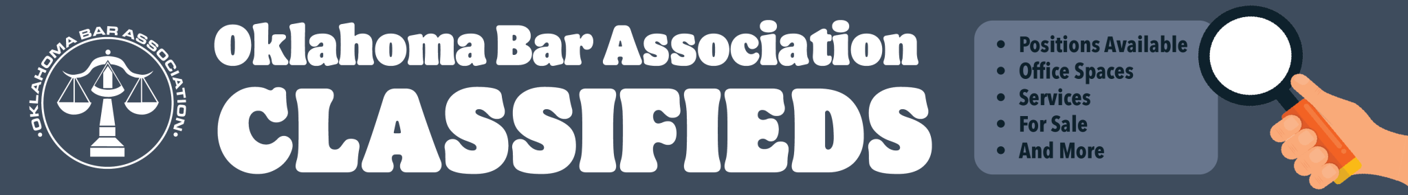 CLASSIFIEDS: Membership Service - Oklahoma Bar Association