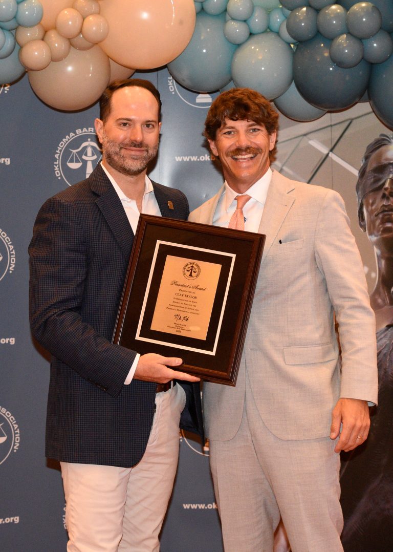 OBA President Honors Members and Staff - Oklahoma Bar Association